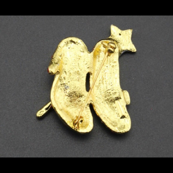 Jewelry | New Wizard Of Oz Ruby Slippers Wand Pin | Poshmark